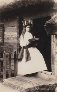 Celebración navideña de Santa Lucía en Suecia